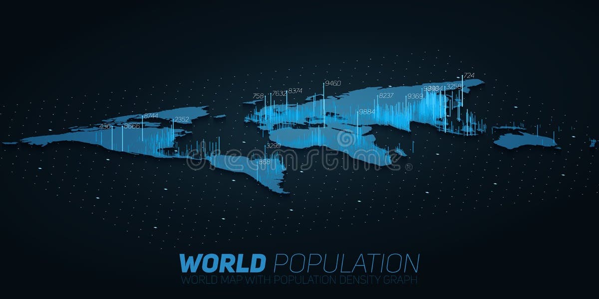 Population Density Map Stock Illustrations – 1,665 Population Density ...