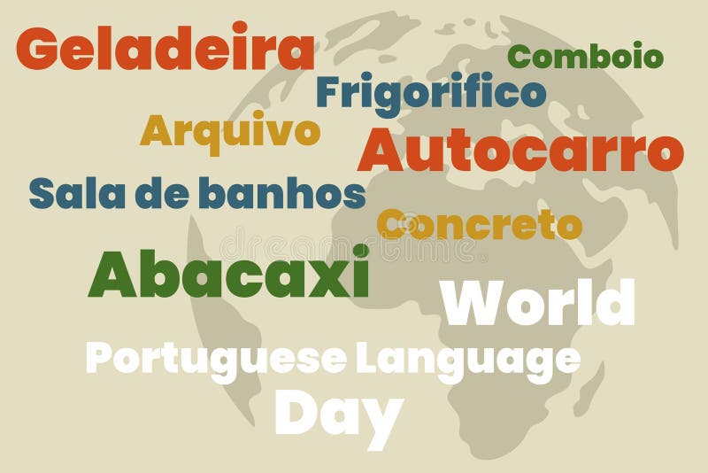 World Portuguese Language Day Poster Stock Vector - Illustration of ...