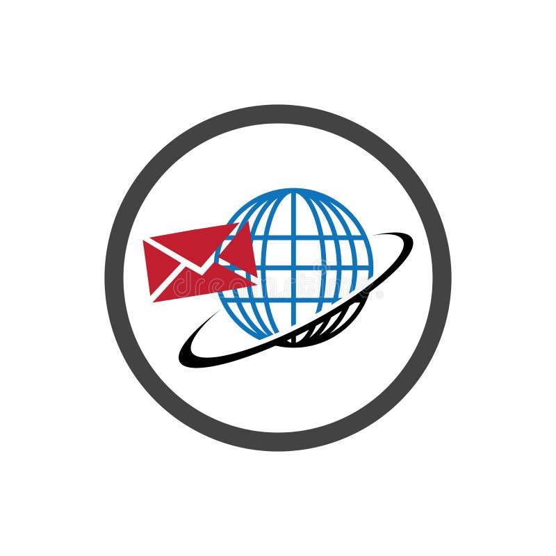 World Post Day Logo with Post Box (mail Box) Icon Design and World Map ...