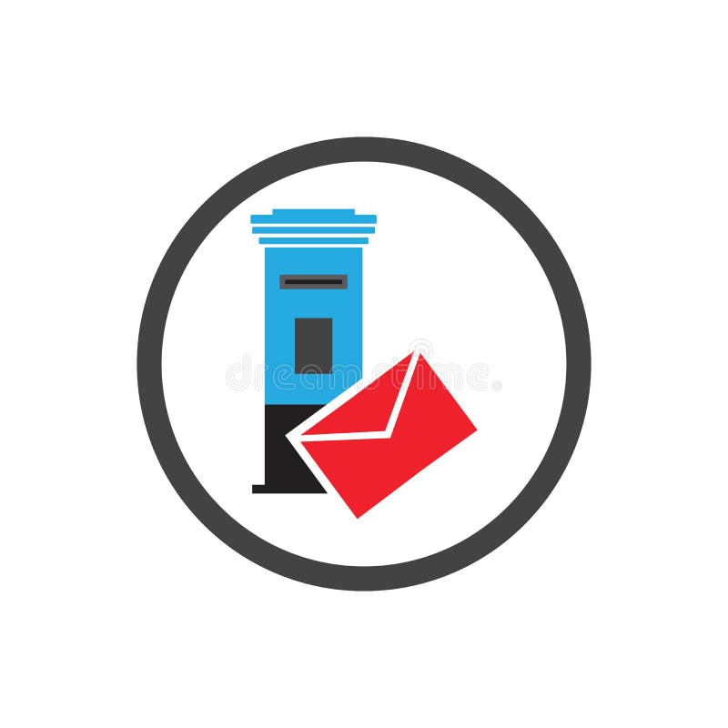 World Post Day Logo with Post Box (mail Box) Icon Design and World Map ...