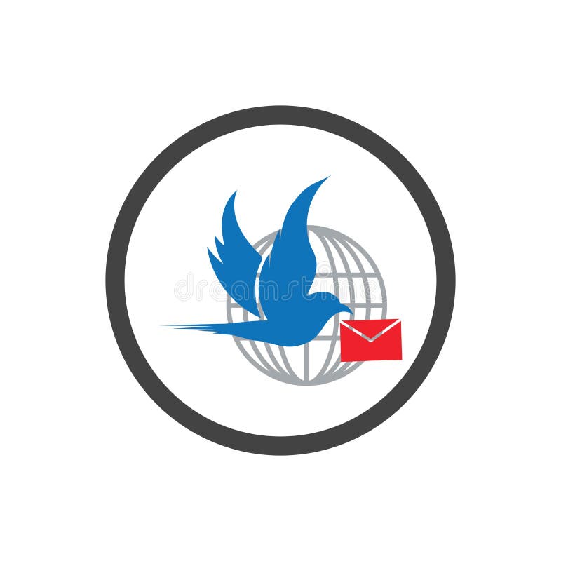 World Post Day Logo with Post Box (mail Box) Icon Design and World Map ...