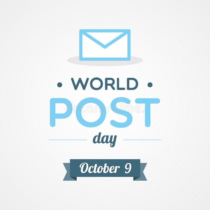 World Post Day. October 9. Envelope Icon. Vector Illustration, Flat ...