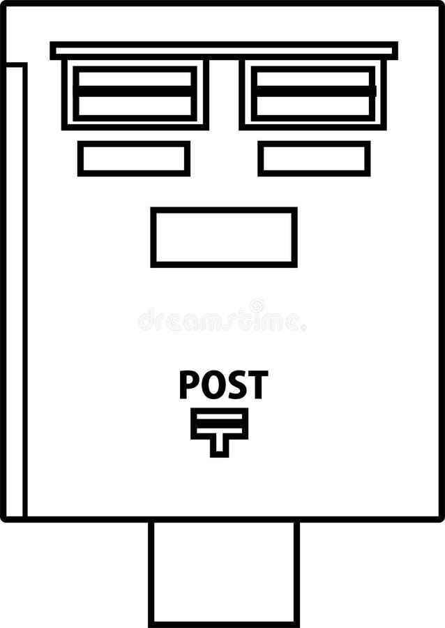 World Postal post outline stock vector. Illustration of greeting ...