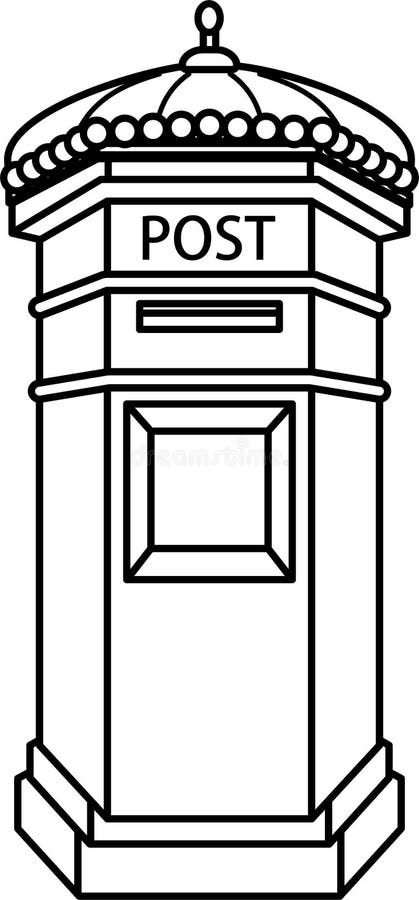 World Postal post outline stock vector. Illustration of message - 198475770
