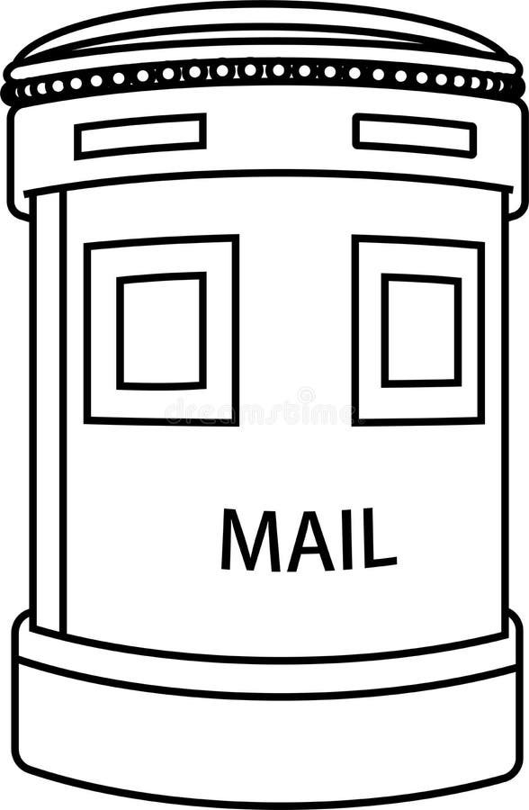 World Postal post outline stock vector. Illustration of card - 198476042