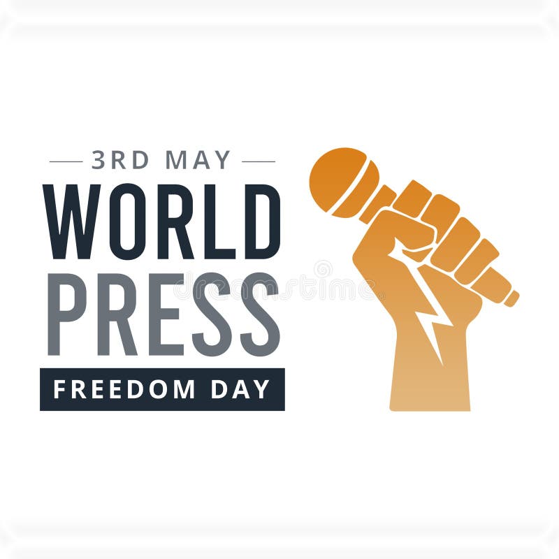 World Press Freedom Day Idea Logo Stock Illustration - Illustration of ...