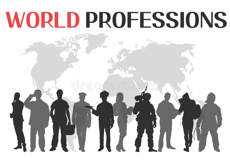 World Professions. Vector Set of Different Professions Stock Vector ...