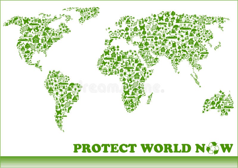 World protection stock vector. Illustration of auto, nature - 20294598