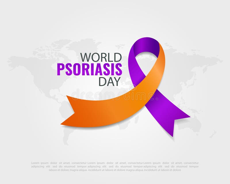 World Psoriasis Day stock vector. Illustration of allergy - 338006495