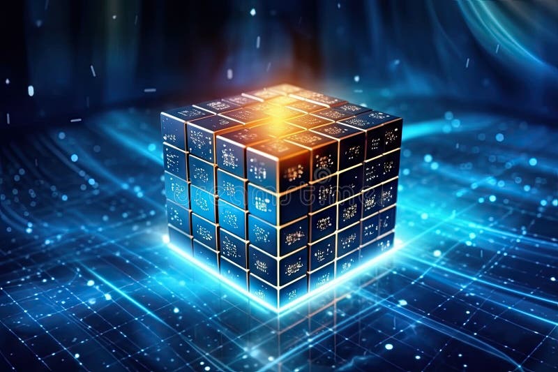 Computing and Quantum Technology. Generative AI Stock Photo - Image of ...