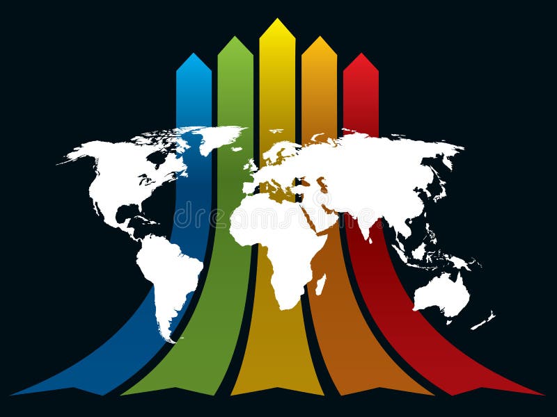 Globe World with Cross Stock Vector People Family Church Logo Icon ...