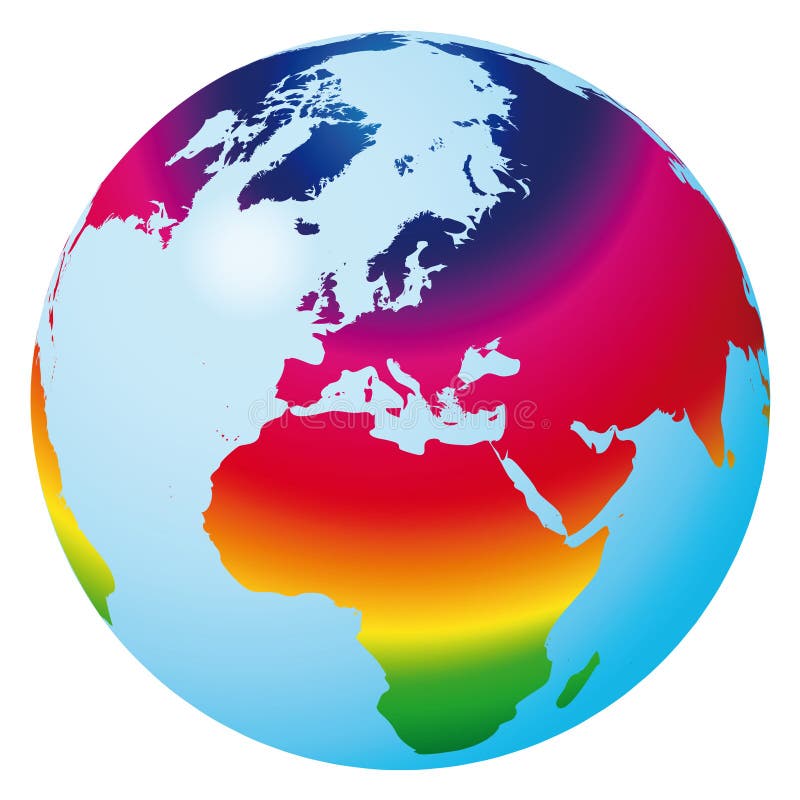 World rainbow (vector) stock vector. Illustration of geography - 7224492