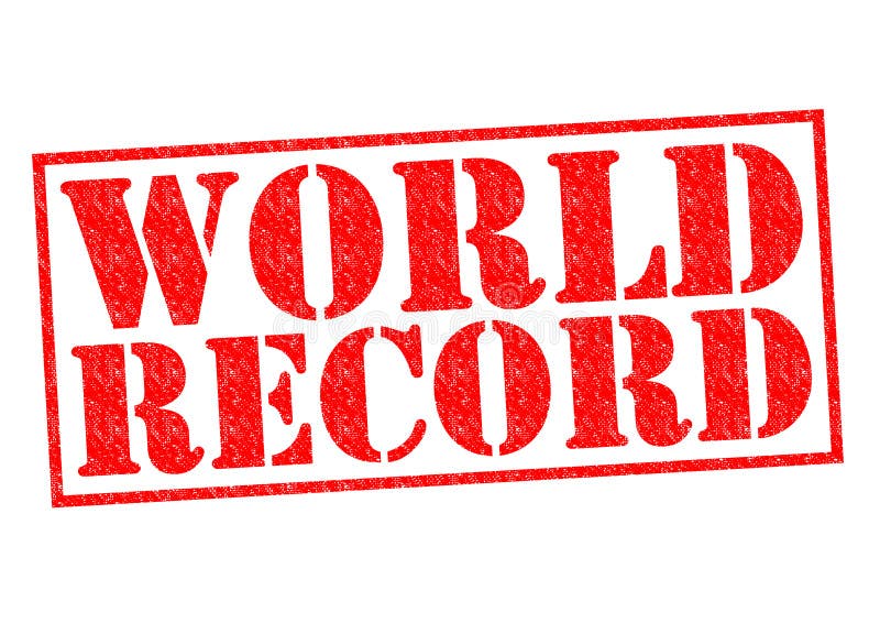 WORLD RECORD Text and Earth, Rendering, Graphics Background Stock ...