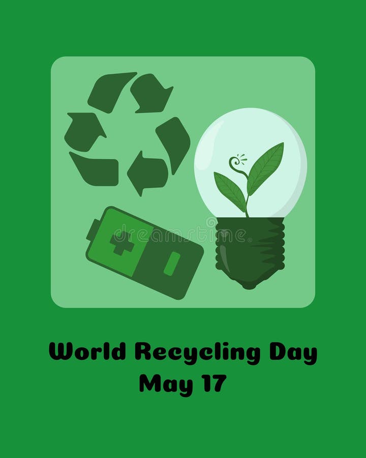 World Recycling Day, a Design Idea for a Vertical Poster, Banner or ...