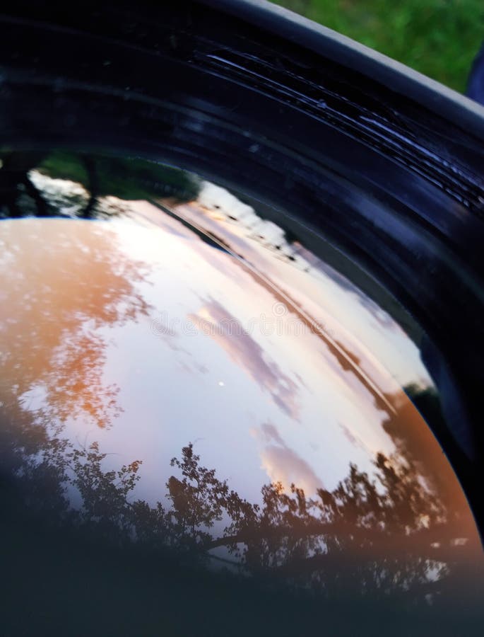 World in reflection. stock photo. Image of light, screenshot - 189020868