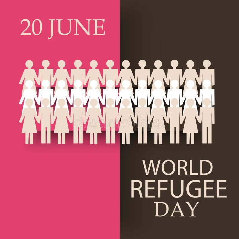 World Refugee Day vector stock vector. Illustration of icon - 150233221