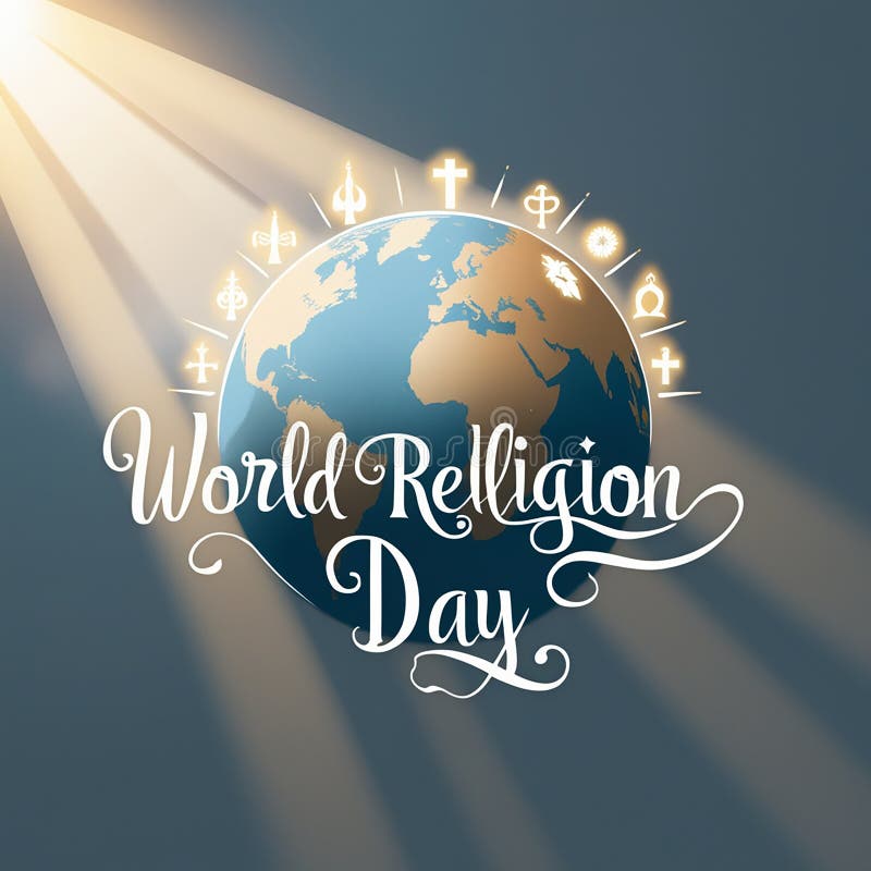 World Religion Day Banner Design Stock Illustration - Illustration of ...