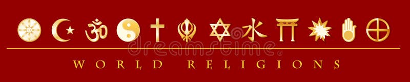 World Religions Banner stock vector. Illustration of judaism - 20806937