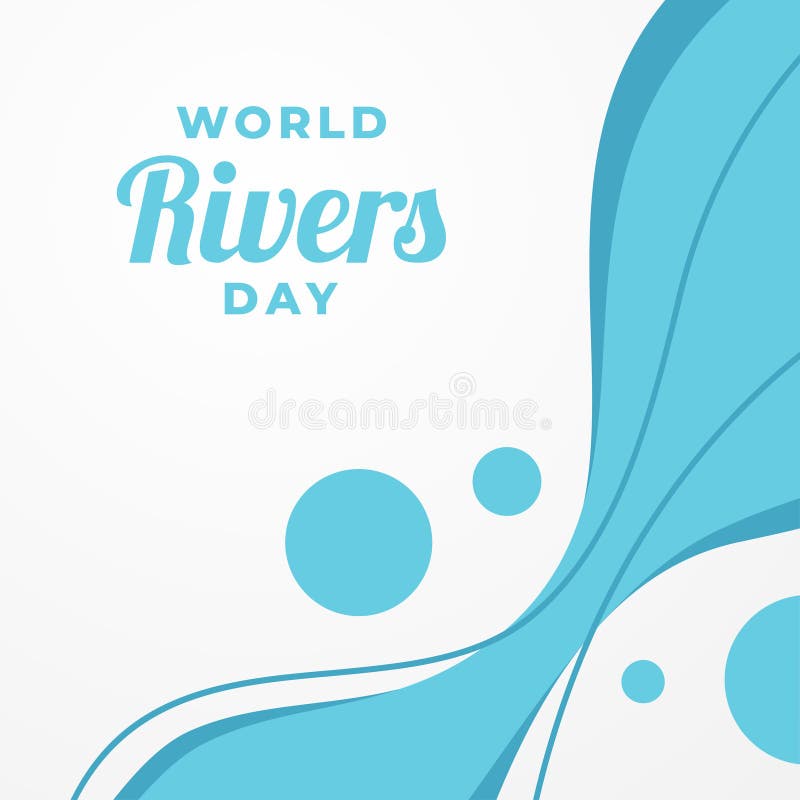 World Rivers Day. River Day Banner and Poster Design for Social Media ...