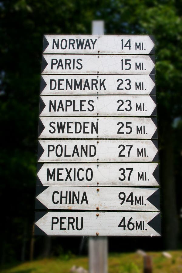 World Road Sign stock image. Image of norway, peru, poland - 4801431