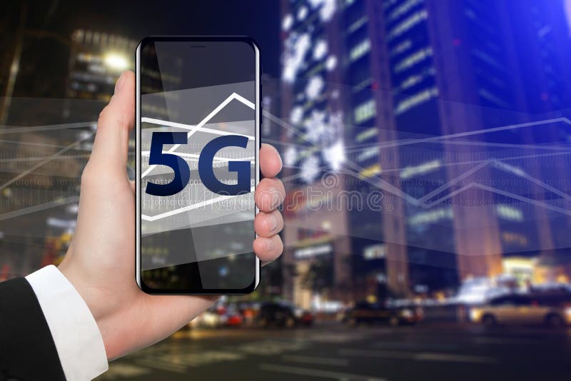 World`s Fastest Mobile Internet 5G Stock Photo - Image of speed ...