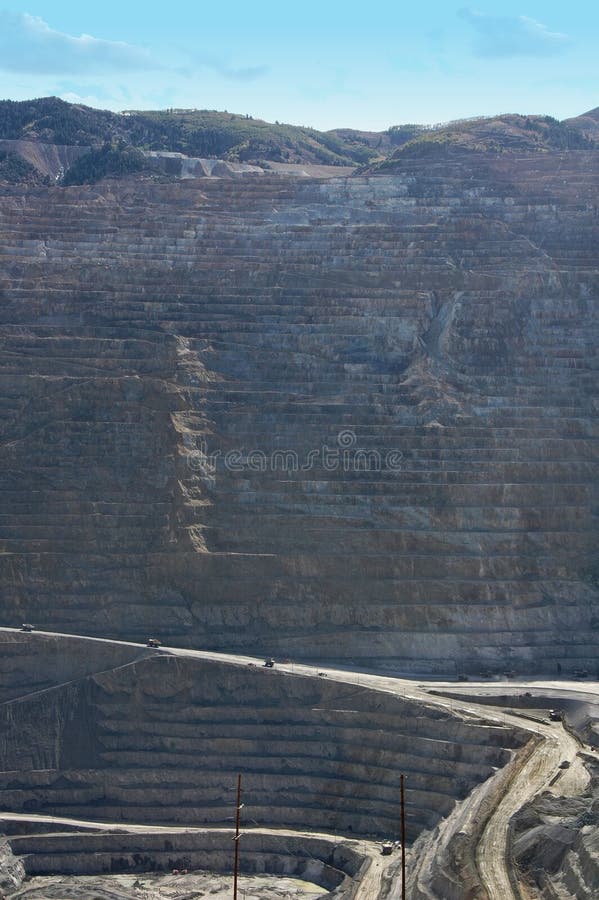 Gigantic Hole in the Ground, Mining Stock Image - Image of landscape ...