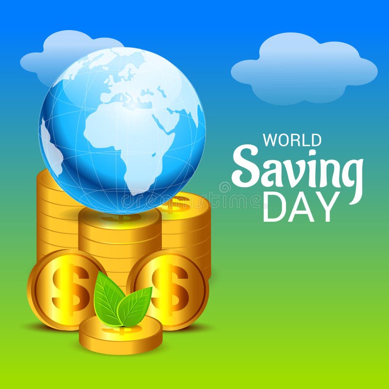 World saving day. stock illustration. Illustration of success - 101863516