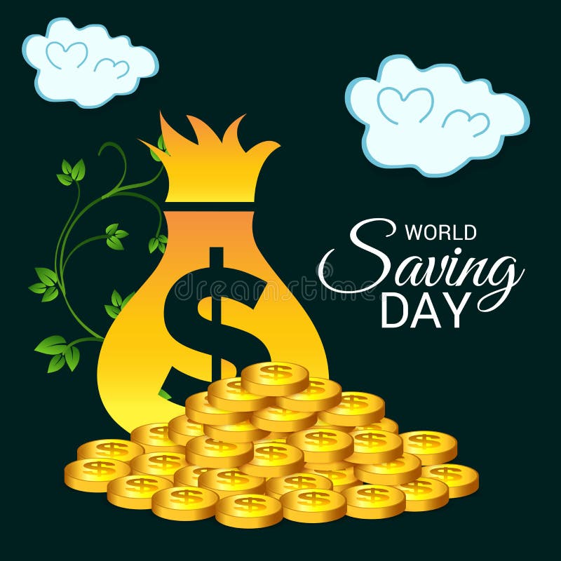 World Saving Day. stock illustration. Illustration of economy - 101863723