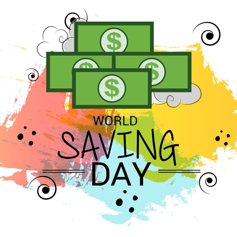 World saving day. stock illustration. Illustration of savings - 101863184