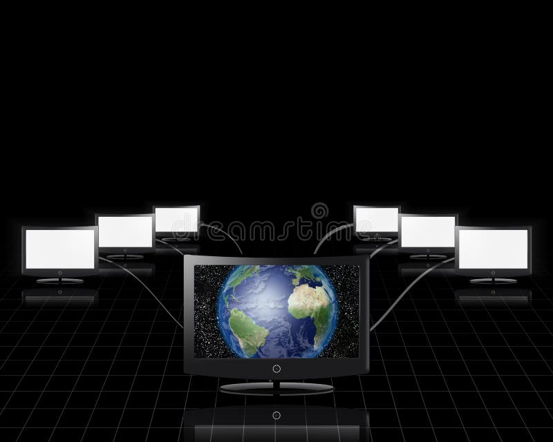 World in screen stock illustration. Illustration of hdtv - 155967072