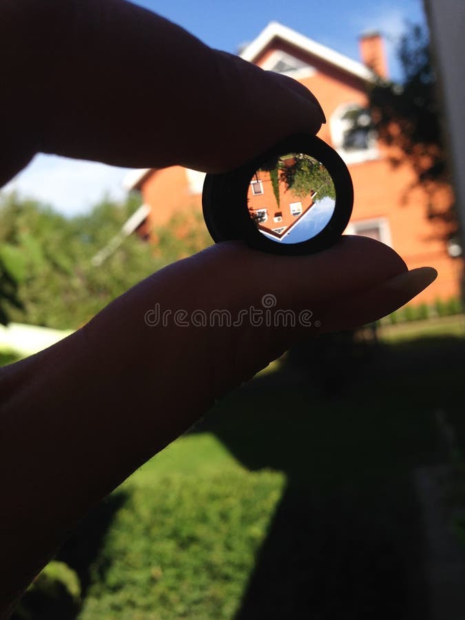 World and See the House from a Different Angle Stock Photo - Image of ...