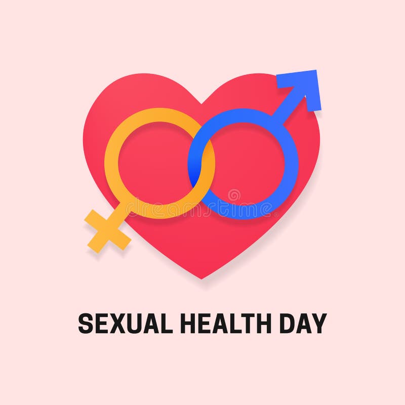 World Sexual Health Day Illustration Poster Concept Couple Hand