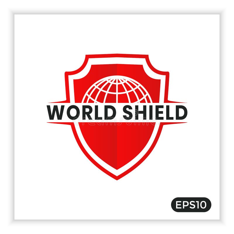 World Shield Logo. Can Be Used for Internet Network Protection Icons ...