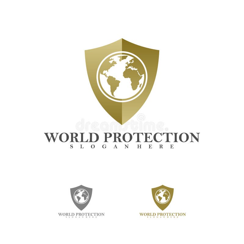 World map Shield vector stock vector. Illustration of help - 4397830