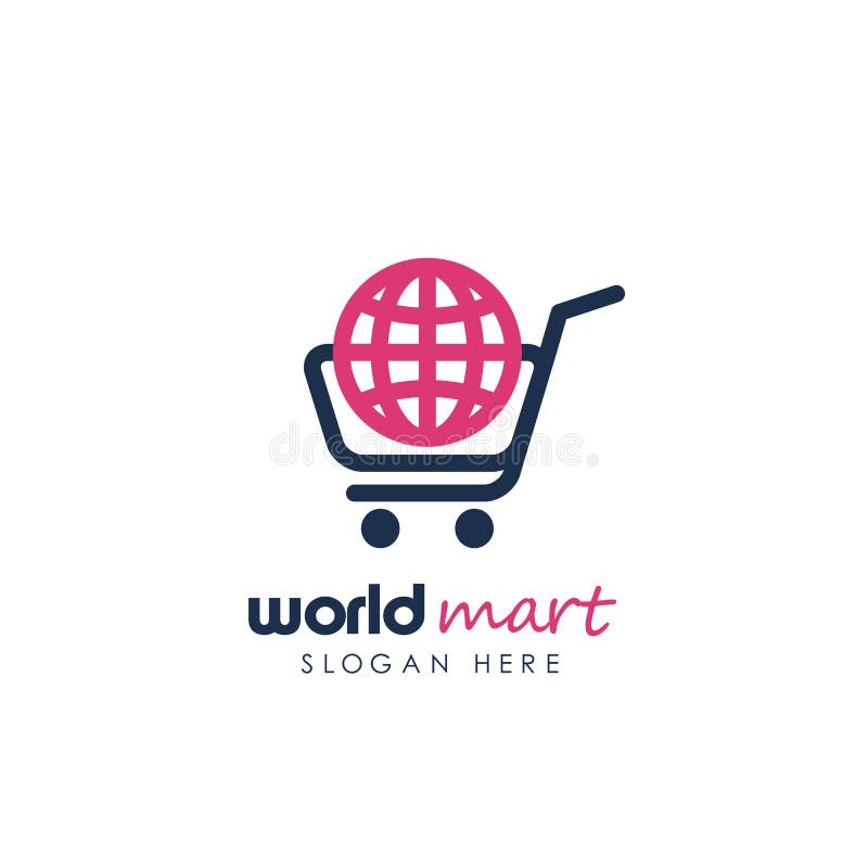 World Shop Logo Design Template. World Marketplace Logo Designs Stock ...