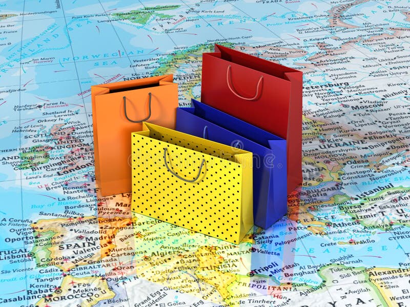 World shopping. stock image. Image of international, mall - 53429927