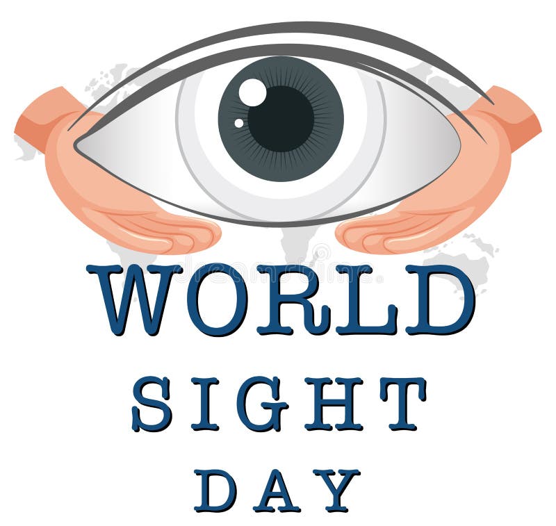 World Sight Day Banner with Hands Holding an Eye Stock Vector ...
