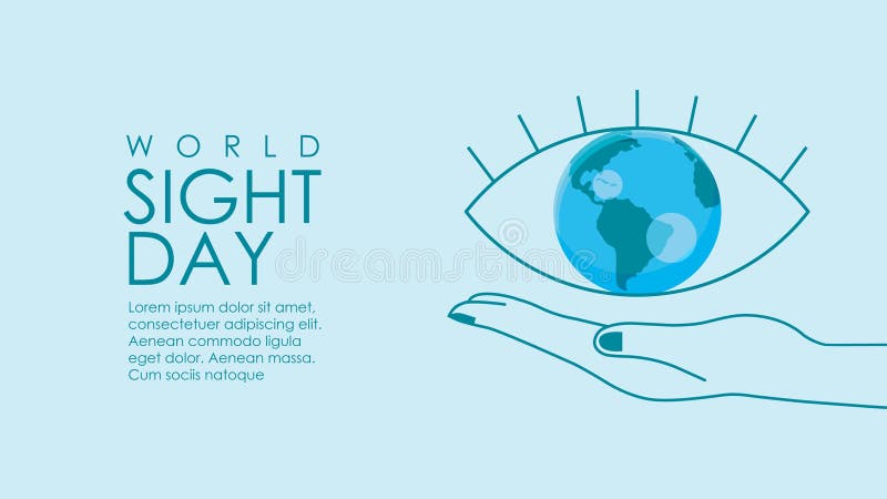 World Sight Day Banner Template Horizontal Vector Stock Stock ...