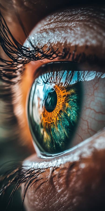 World Sight Day Global Vision Concept. Close-up View on Human Eye with ...