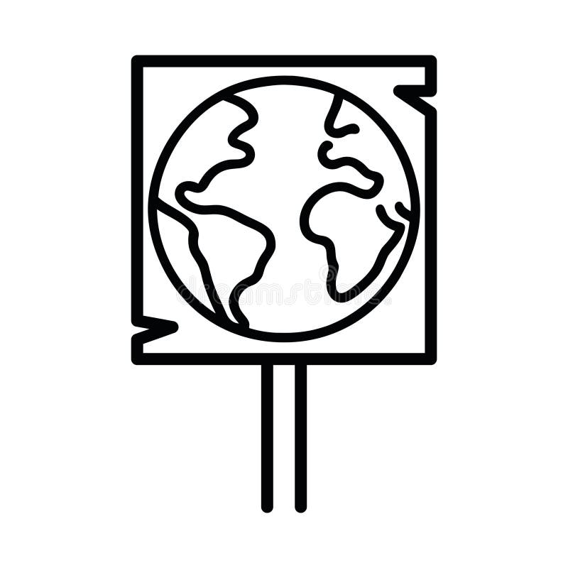 World sign icon stock vector. Illustration of space - 295538538