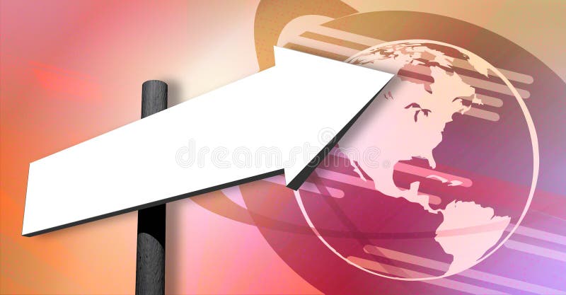 World signpost background stock illustration. Illustration of concept ...