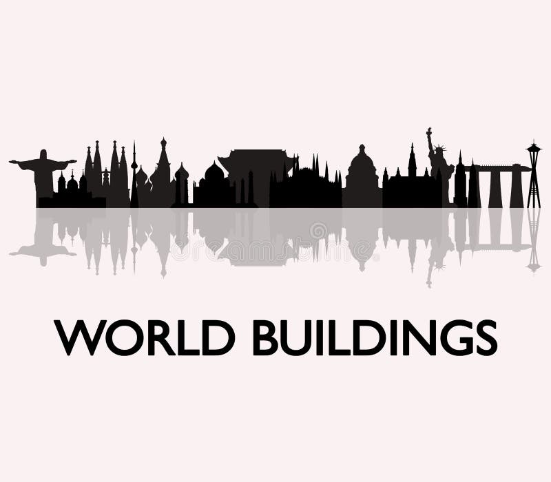 World skyline stock illustration. Illustration of landmarks - 82137216