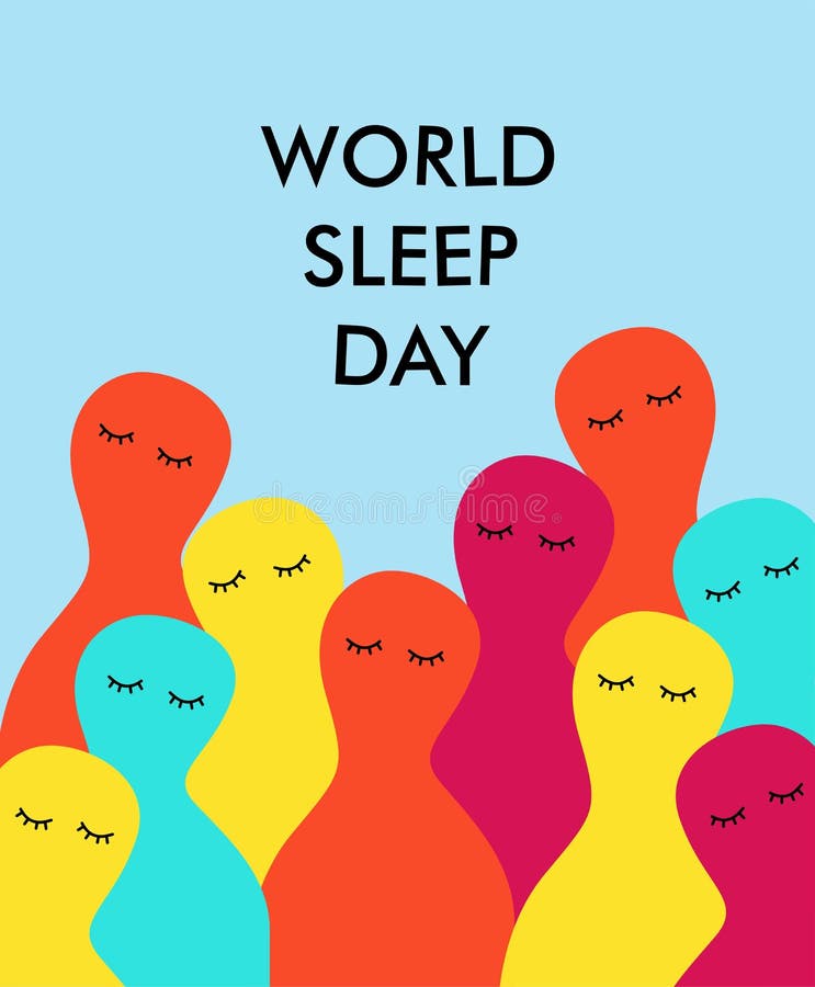 World Sleep Day Banner Template Vertical Stock Vector - Illustration of ...