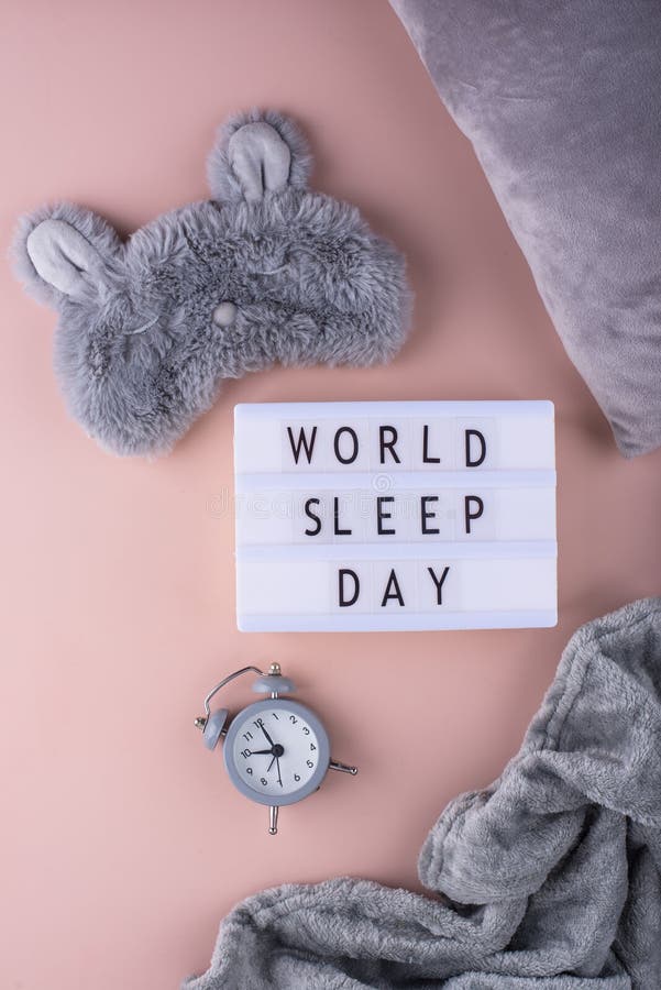 World Sleep Day Concept with Alarm Clock Stock Image - Image of ...