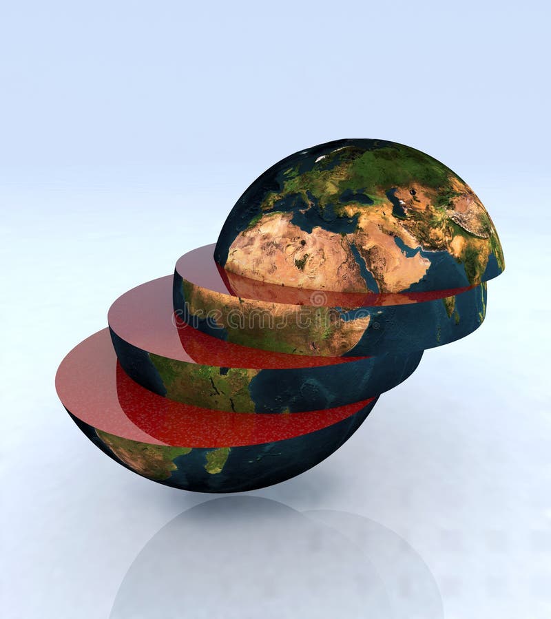 A slice of the world stock illustration. Illustration of feed - 17122233