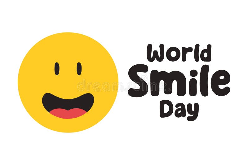 World Smile Day. Vector Illustration with Smiley Face. Stock ...