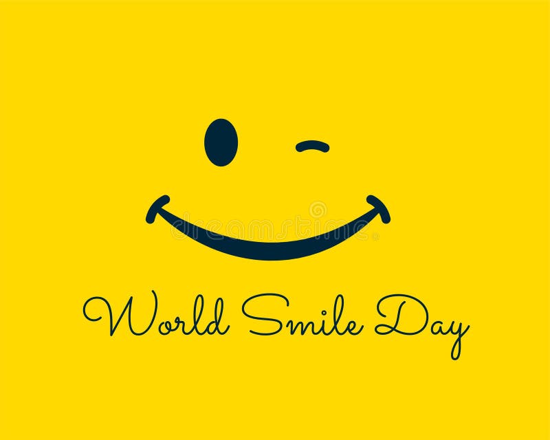 World Smile Day Background Illustration with Happy Smile Planet Earth ...