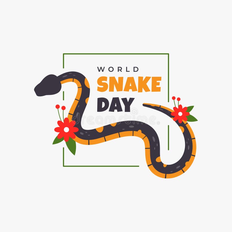 World Snake Day Design Illustration Collection Stock Vector ...