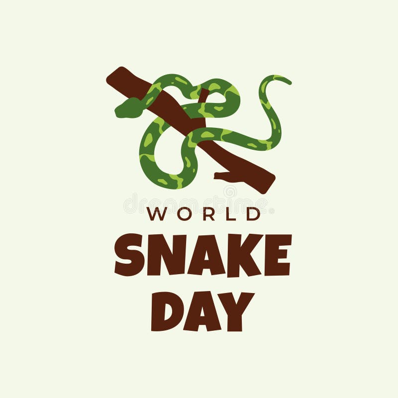 World Snake Day Design Illustration Collection Stock Vector ...