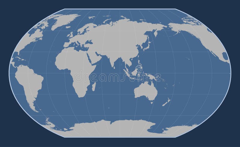 World Contour Map - 90 PM. Kavrayskiy VII Stock Illustration ...